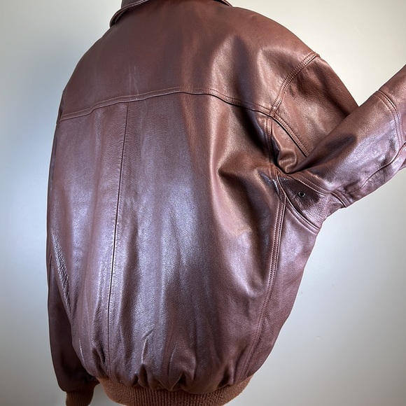 Coach | Jackets & Coats | Coach Mens Brown Leather Bomber Jacket Xl ...